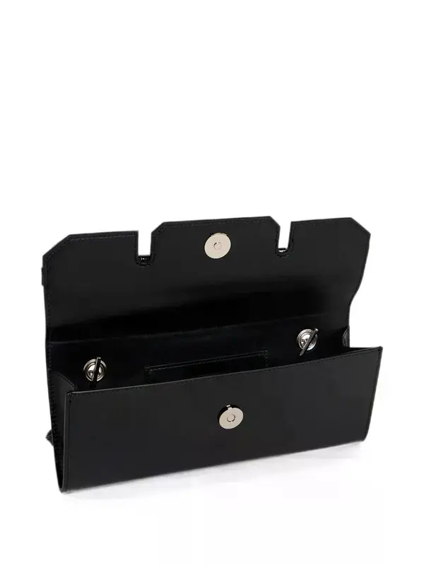 Dsquared2 Patent Leather Clutch With Chain Strap