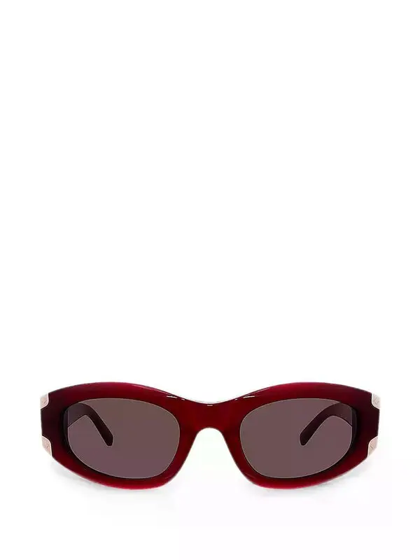 Mcm Oval-frame Sunglasses - Red