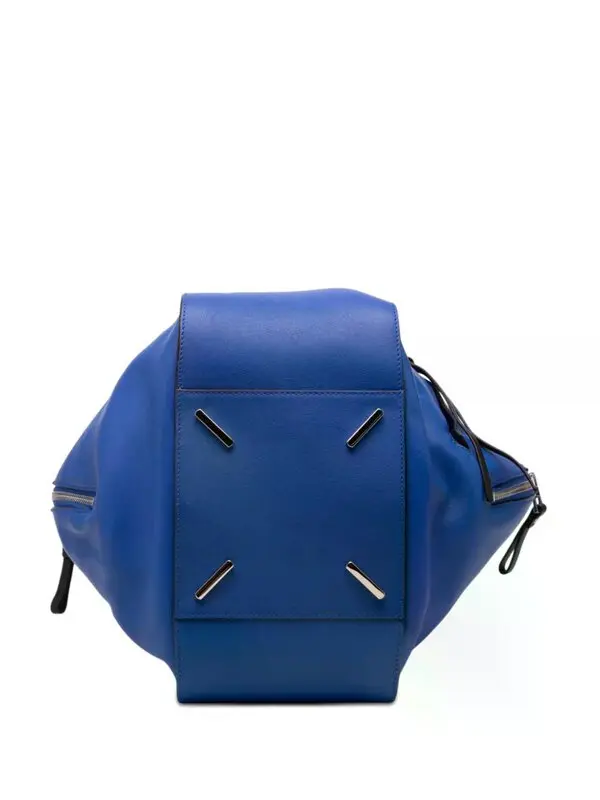 Loewe Bicolor Calfskin Hammock Satchel Bag - Blue