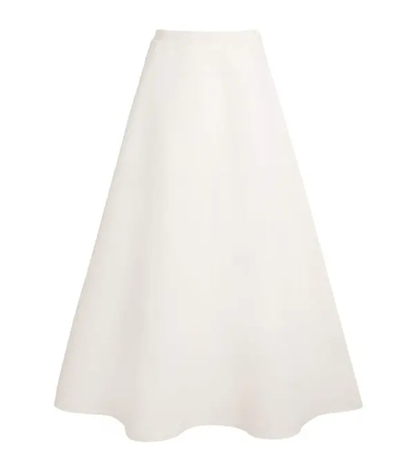 FFORME Cotton-silk Maxi Skirt - Ivory