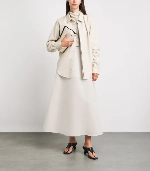 FFORME Cotton-silk Maxi Skirt - Ivory