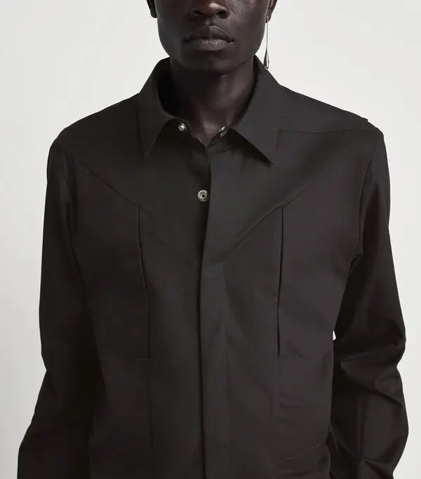 Rick Owens Cotton Fog Overshirt