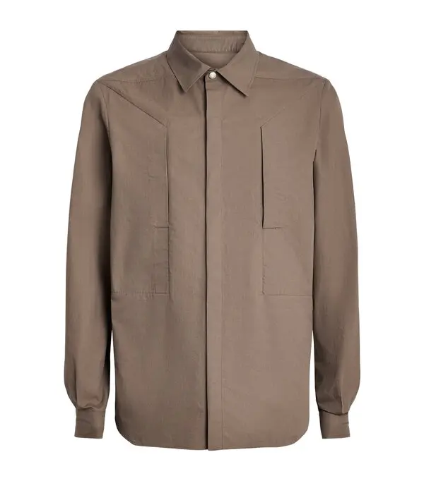 Rick Owens Cotton Fog Overshirt