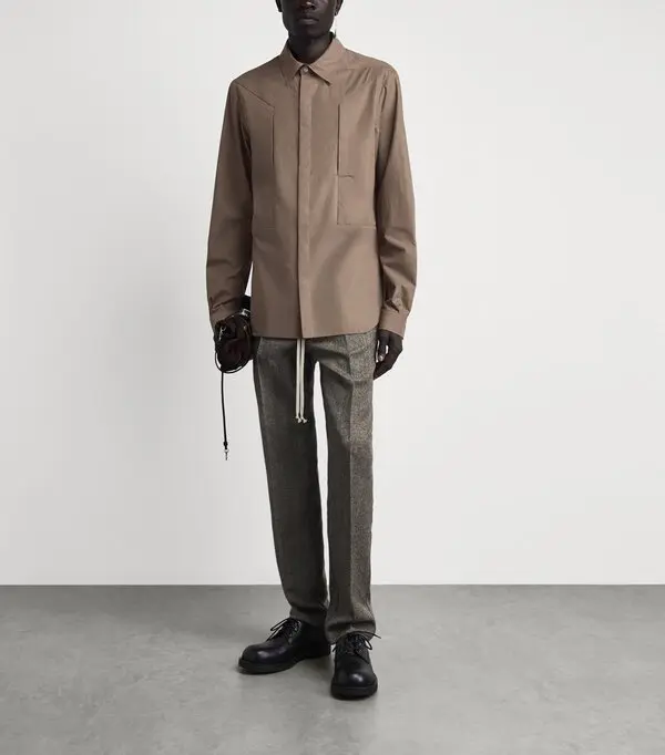 Rick Owens Cotton Fog Overshirt