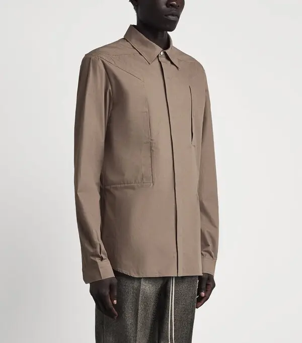 Rick Owens Cotton Fog Overshirt