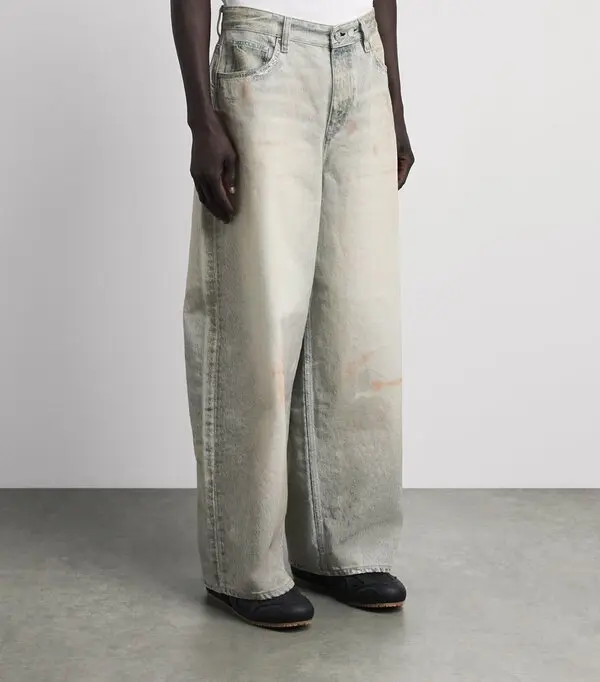 WON HUNDRED Lyon Printed Straight Leg Jeans