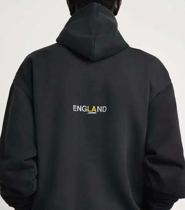 REPRESENT Cotton Graphic Hoodie - Black