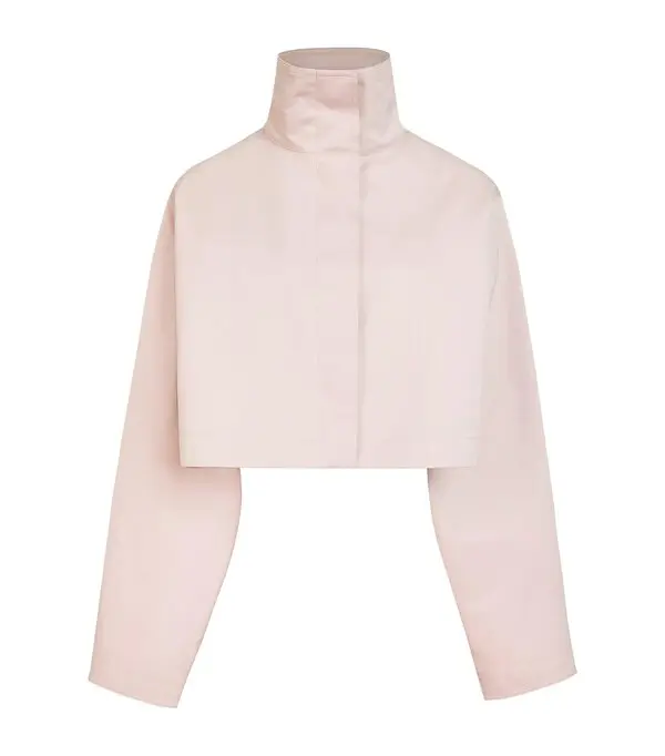 Alaïa Cotton-silk Cropped Jacket
