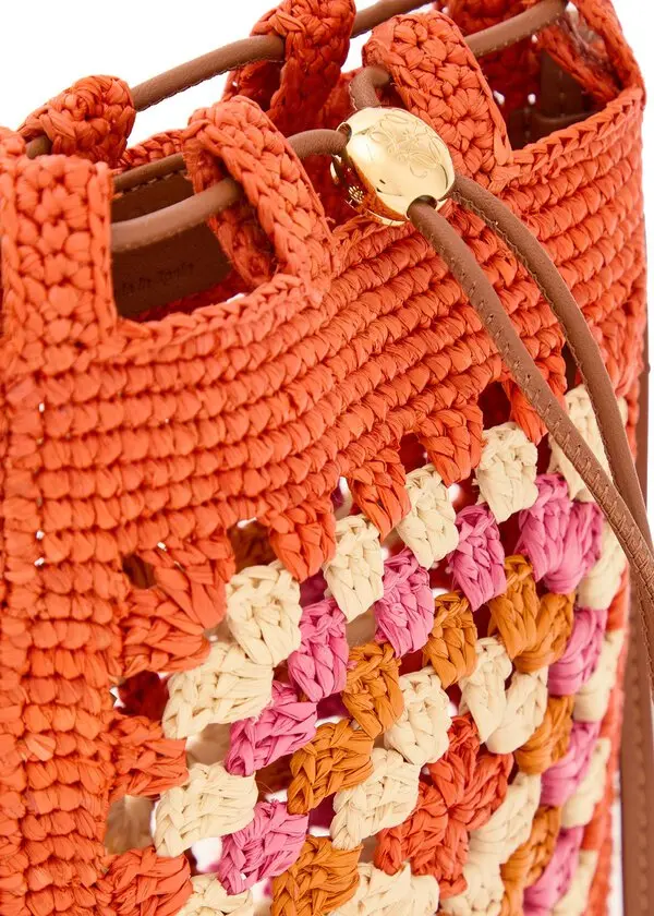 Loewe X Paula's Ibiza Raffia Cross-body Pouch