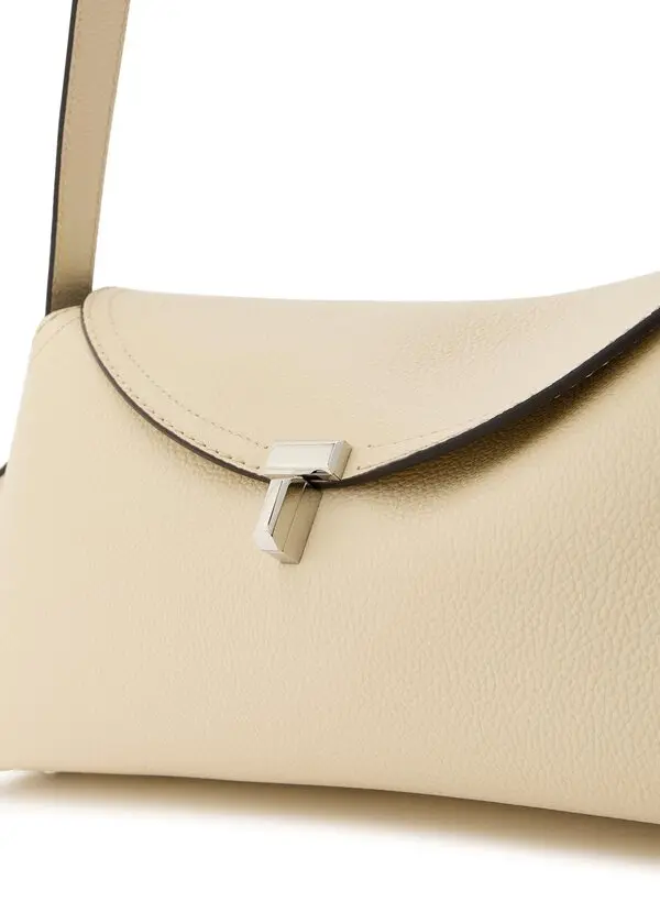TOTEME T-lock Grained Leather Shoulder Bag