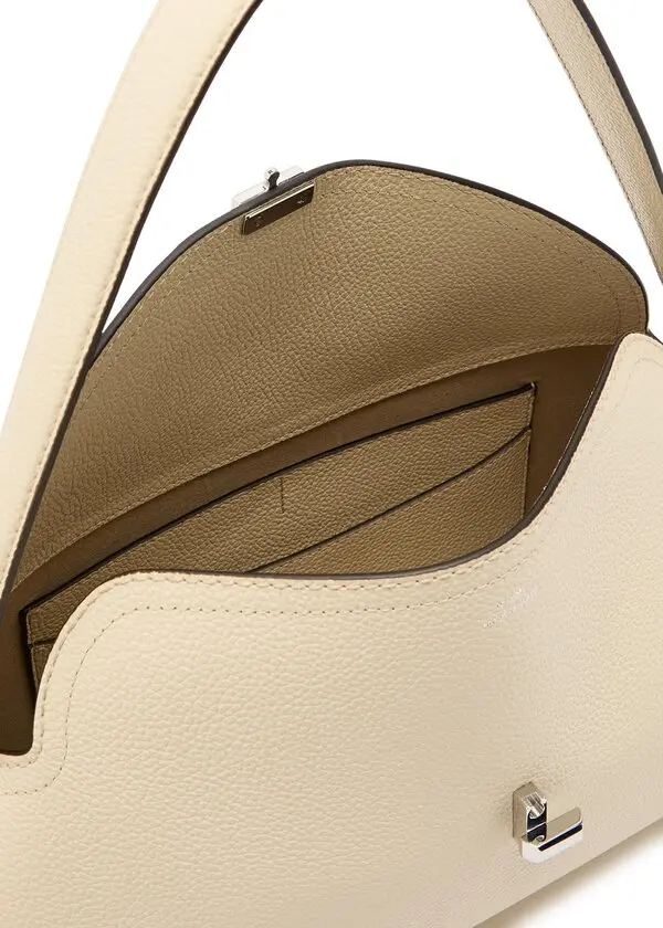 TOTEME T-lock Grained Leather Shoulder Bag