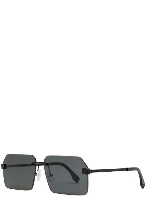 Fendi Rectangle-frame Sunglasses - Grey