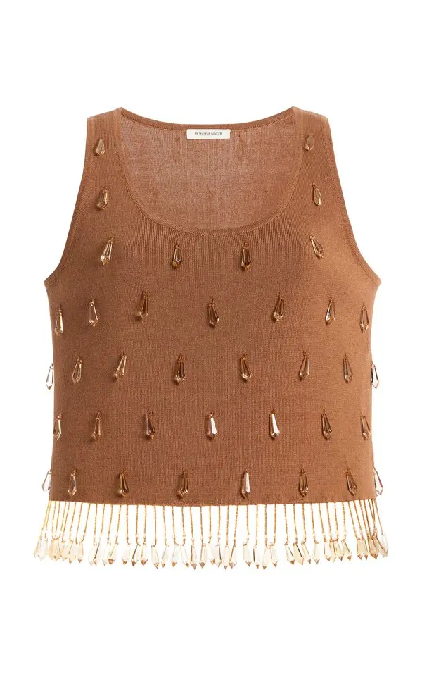 BY MALENE BIRGER Hysa Embellished Tank Top - Bronze