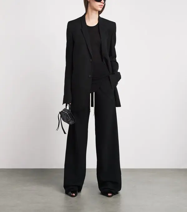 Rick Owens Virgin Wool Concordia Blazer