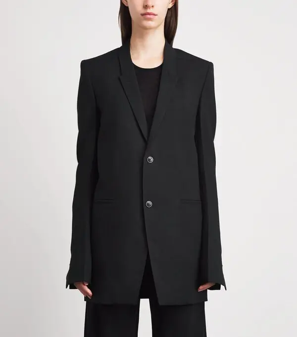 Rick Owens Virgin Wool Concordia Blazer