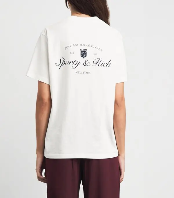 Sporty & Rich Cotton Syracuse T-shirt