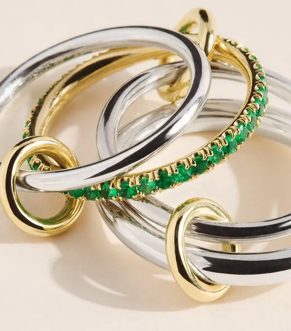 SPINELLI KILCOLLIN Sterling And Yellow Gold Emerald Ring