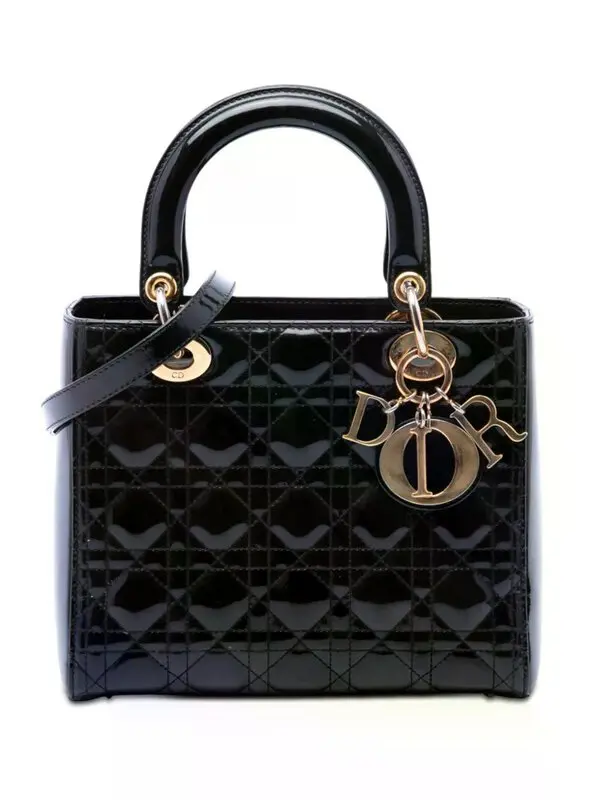 Dior Patent Cannage Lady Satchel