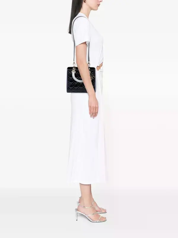 Dior Patent Cannage Lady Satchel