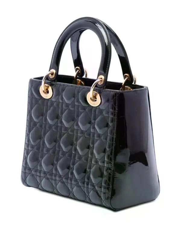 Dior Patent Cannage Lady Satchel