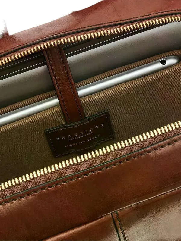 THE BRIDGE Vespucci Leather Laptop Backpack