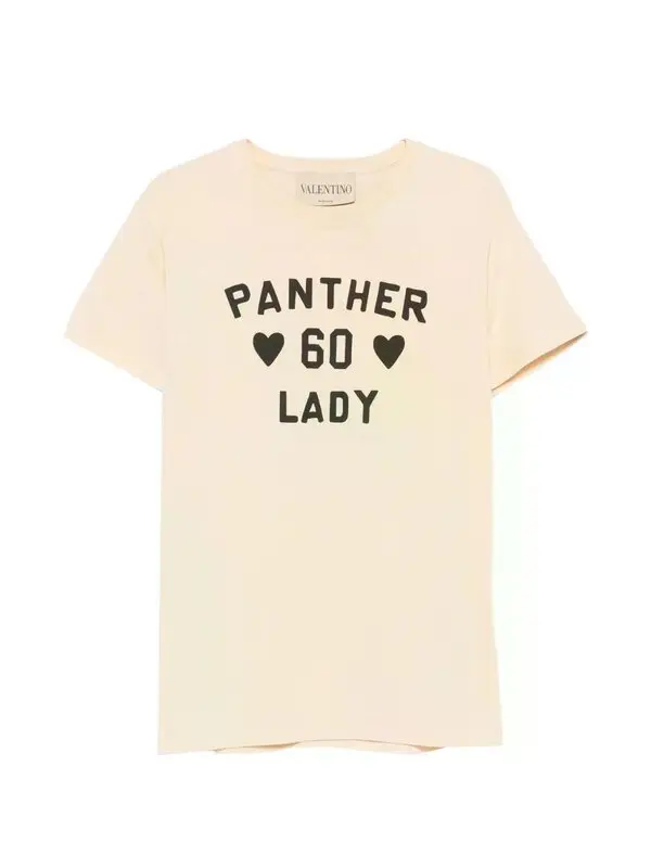 Valentino Garavani Cotton Slogan-print T-shirt - Neutrals