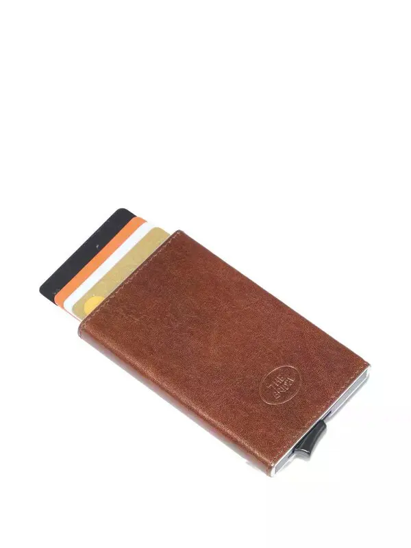 THE BRIDGE Logo-embossed Leather Card Holder