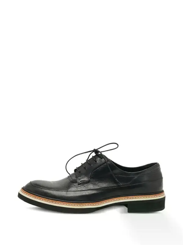 Alexander McQueen Leather Oxford Shoes - Black
