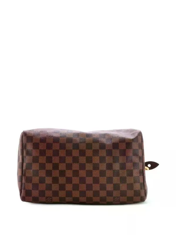LOUIS VUITTON Speedy Handbag Damier 30 Satchel - Brown