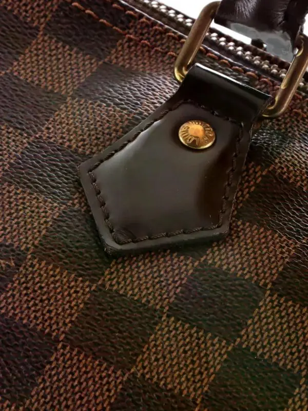 LOUIS VUITTON Speedy Handbag Damier 30 Satchel - Brown
