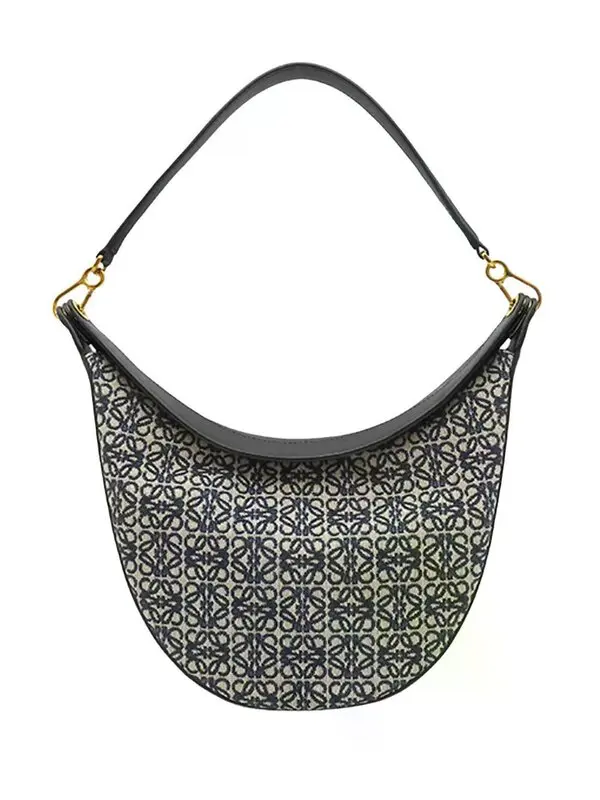 Loewe Anagram Canvas Luna Hobo Bag - Blue