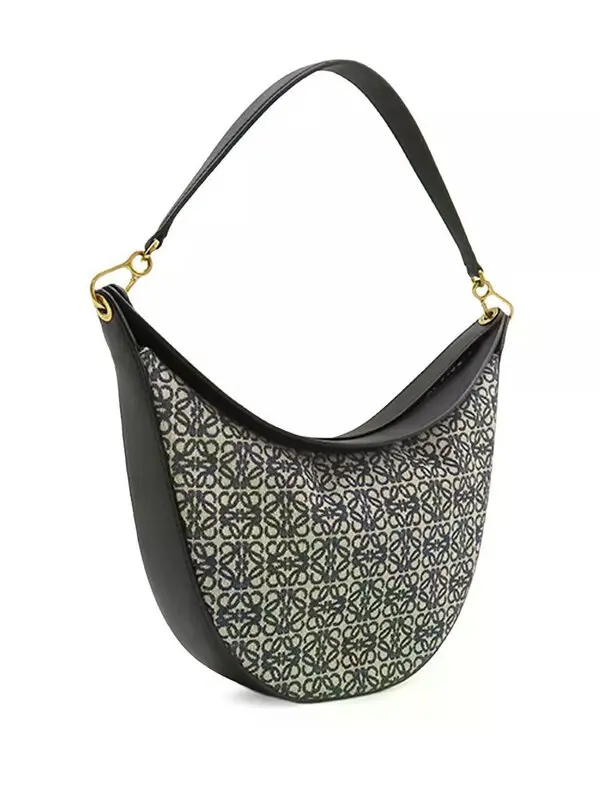 Loewe Anagram Canvas Luna Hobo Bag - Blue