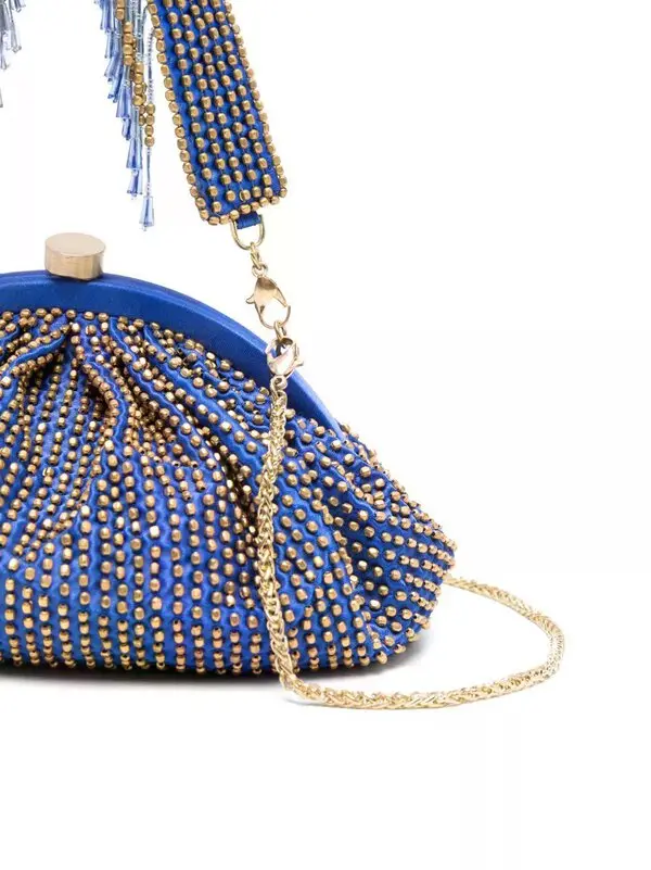 SLO_HAND_MADE Embellished Top Handle Clutch Bag