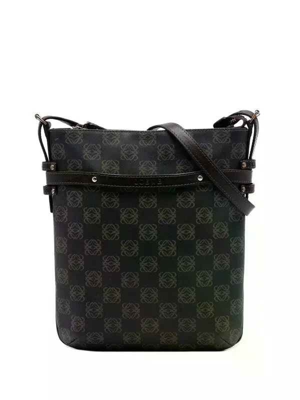 Loewe Anagram Coated Canvas Crossbody Bag - Brown