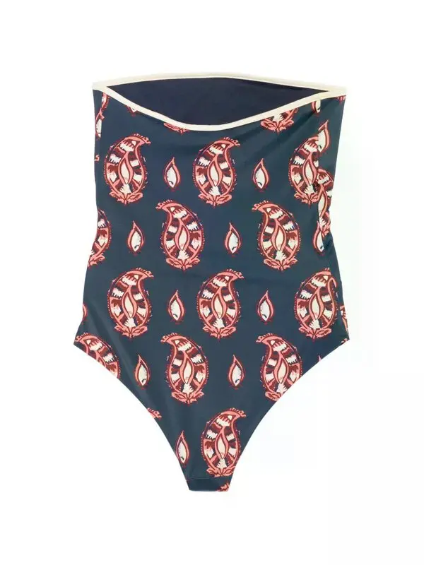 Johanna Ortiz Alta Mar Paisley-print Swimsuit - Blue