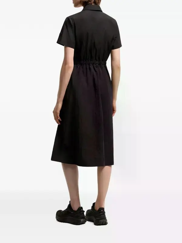 Moncler Drawstring Waist Zip-up Midi Dress