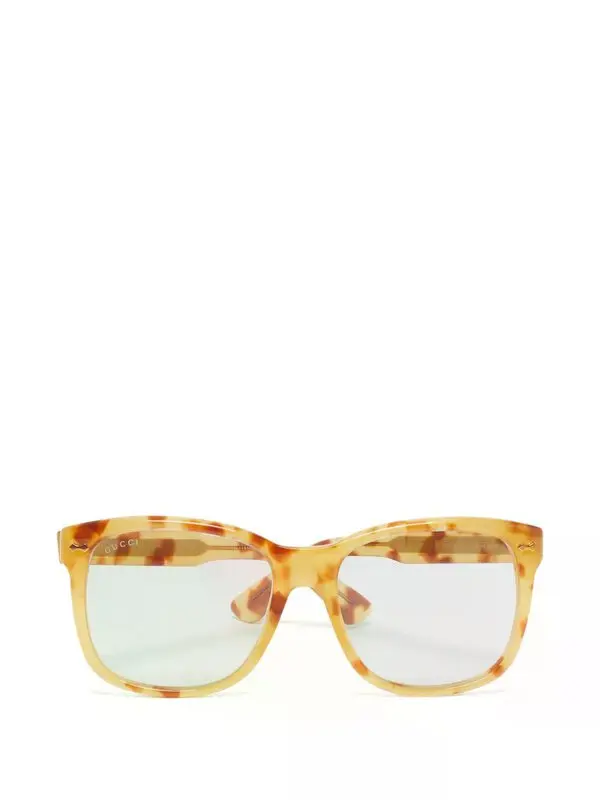 Gucci Square-frame Glasses - Brown