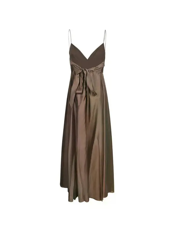 BLANCA VITA Maxi Dress - Brown