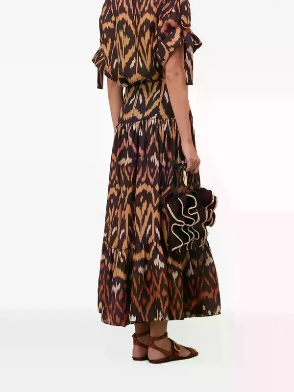 Zimmermann Aster Ikat-print Maxi Skirt