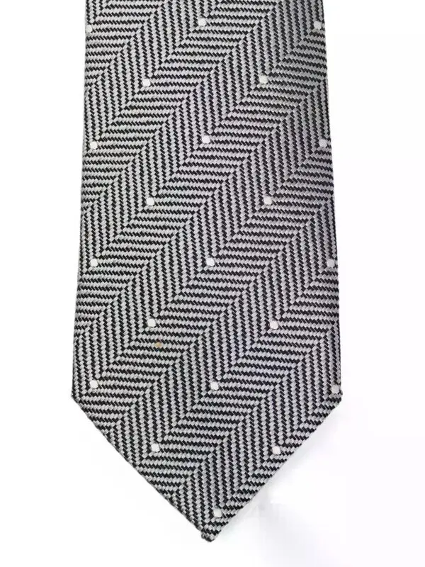 TOM FORD Polka-dot Tie - Black