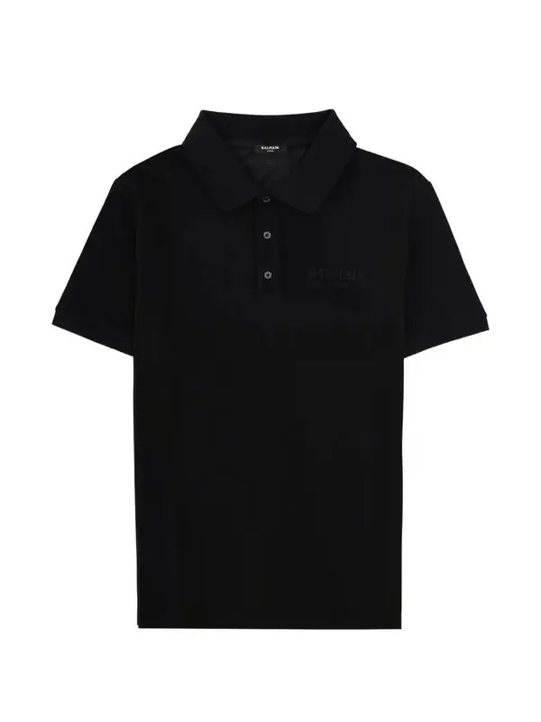 Balmain Logo-embroidered Polo Shirt