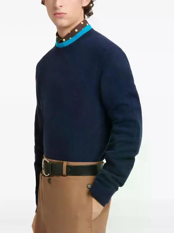 Marni Deep Cashmere Jumper With Layered Effect