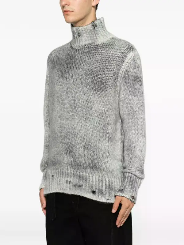 Avant Toi Distressed Knit Sweater