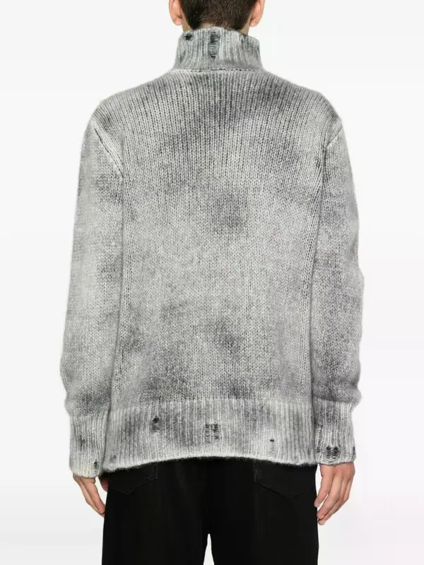 Avant Toi Distressed Knit Sweater