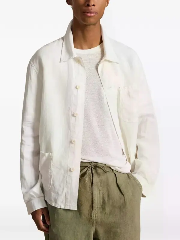 Polo Ralph Lauren Linen Utility Jacket - Neutrals