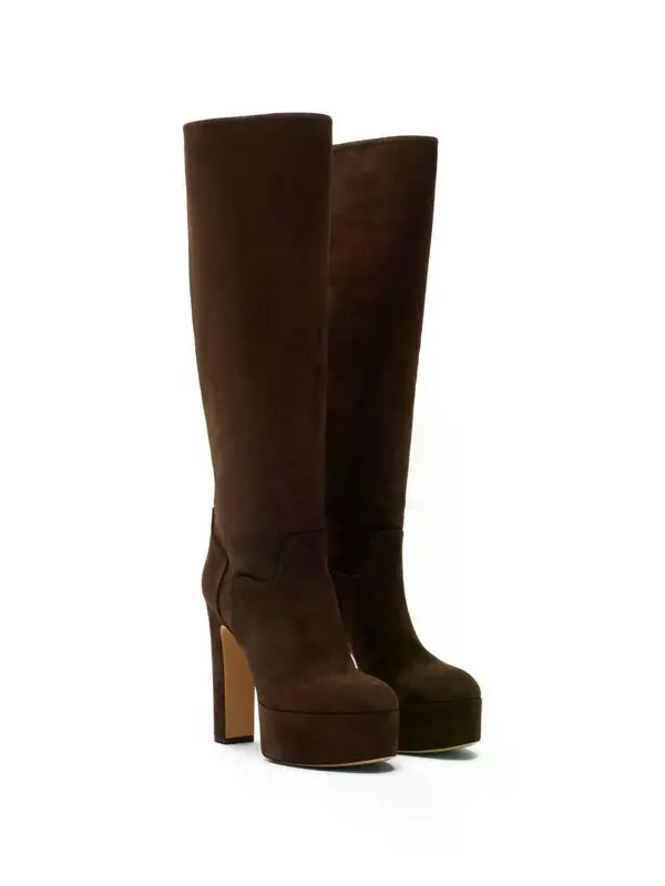 Casadei Platform Block Heel Boots