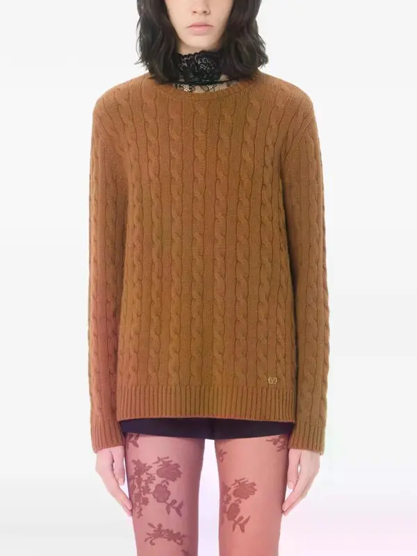 Valentino Garavani Cashmere Cable Knit Sweater