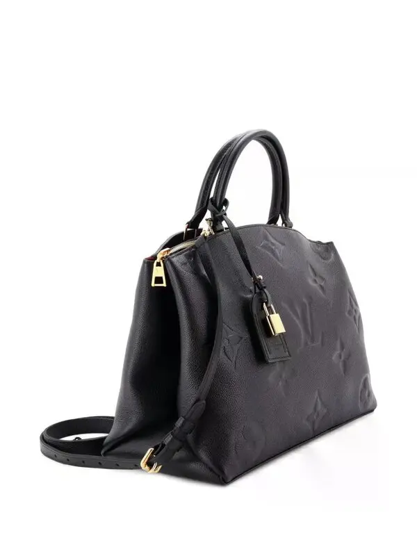 LOUIS VUITTON Grand Palais Handbag Monogram Empreinte Giant Shoulder Bag - Black