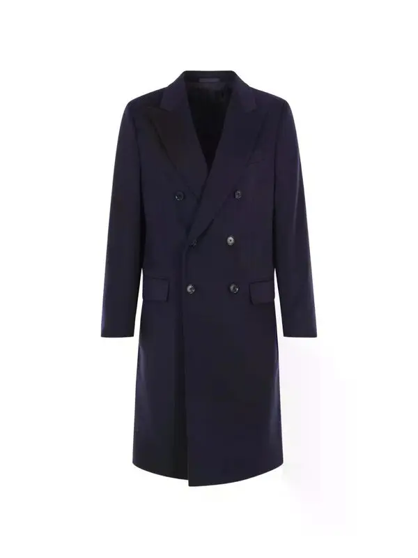Caruso Peak-lapel Double-breasted Coat