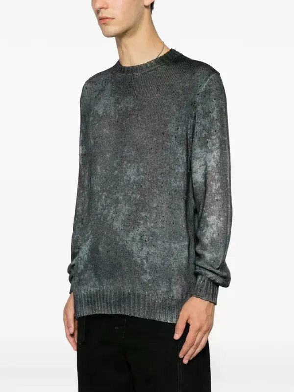 Avant Toi Ribbed Knit Crew Neck Sweater